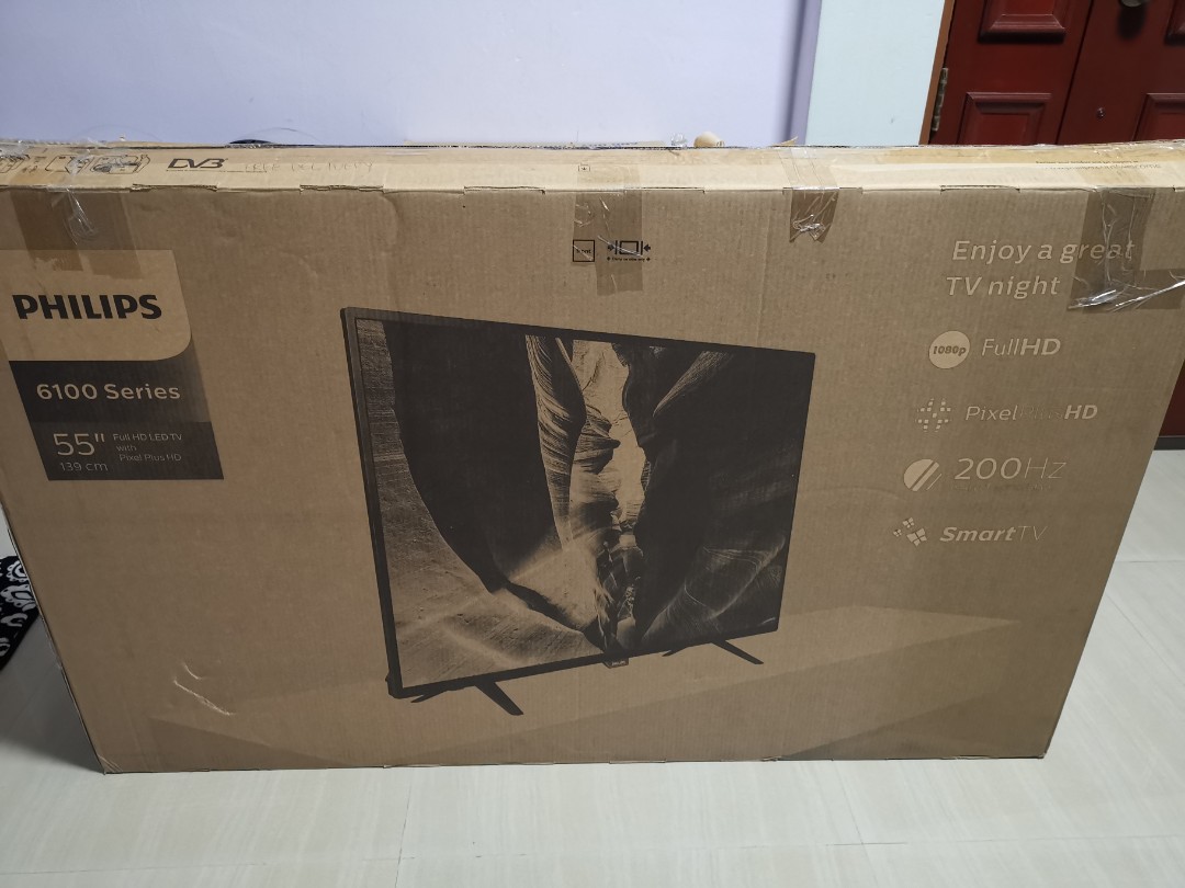 55 inch Philips 6100 series Full HD LED TV With Pixel Plus HD, TV ...