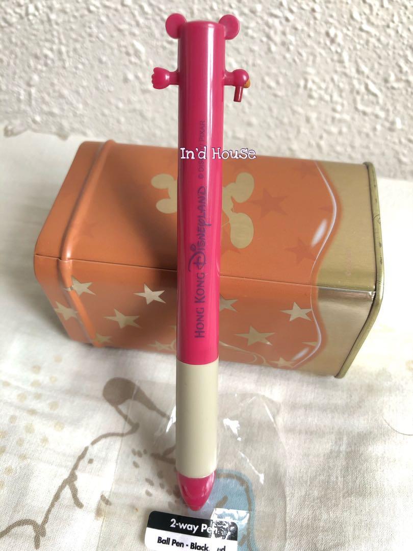 香港 迪士尼 樂園 勞蘇 雙色原子筆 Disney Lotso ball pen, 興趣及遊戲, 手作＆自家設計, 文具 - Carousell