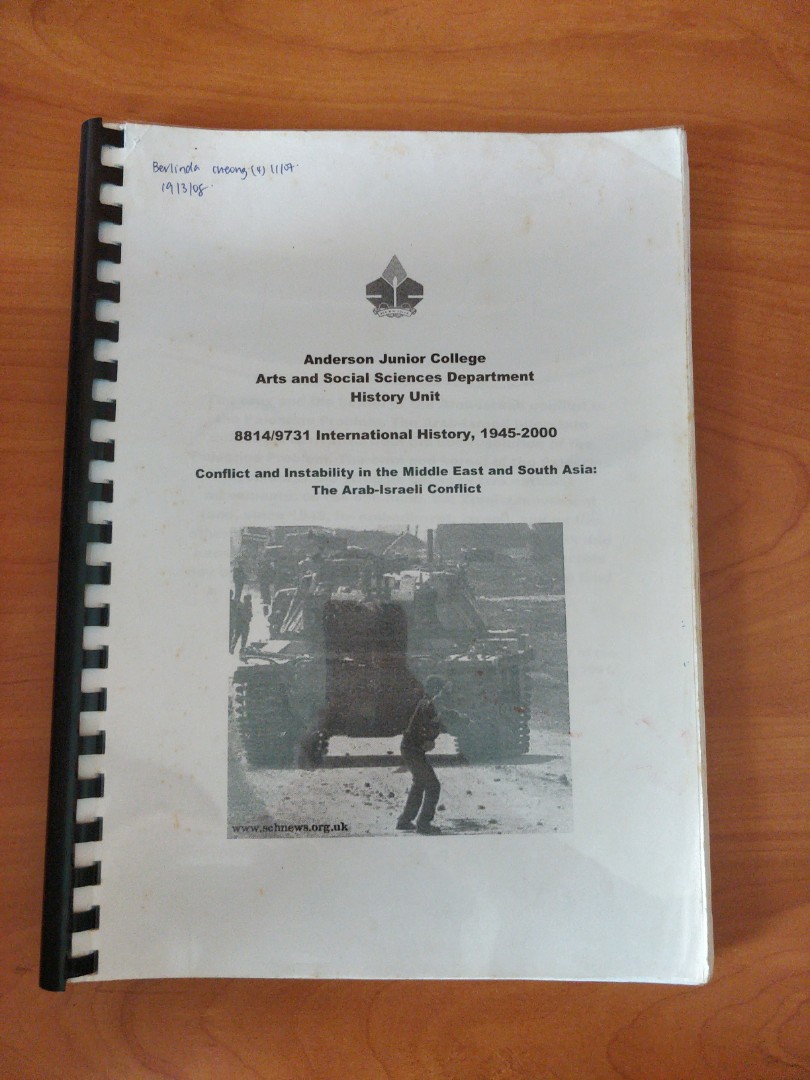 Anderson JC GCE 'A' Level History Notes - Conflict and Instability in ...