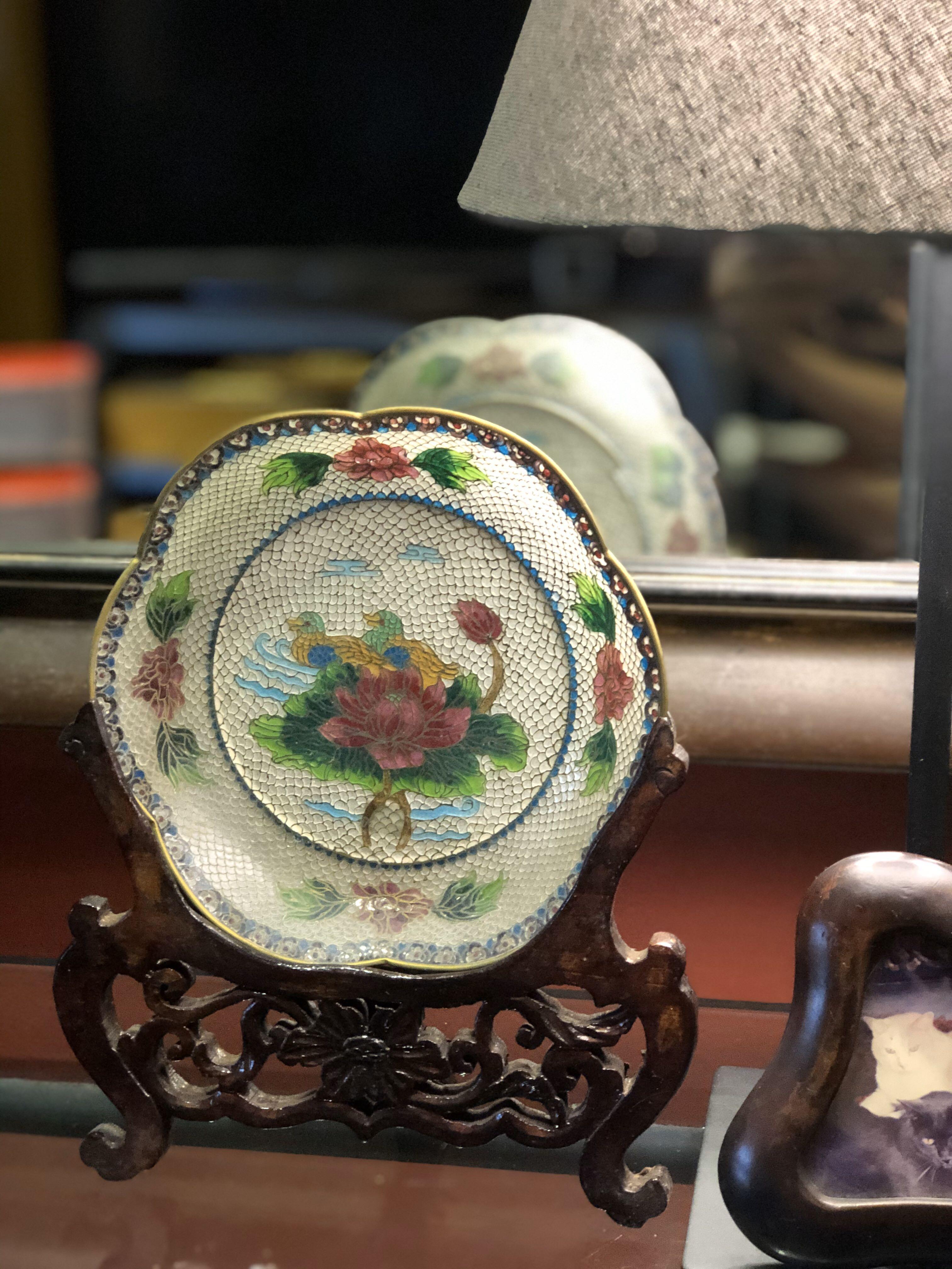 Vintage Transparency Enamel handmade Plate, Hobbies & Toys, Memorabilia ...