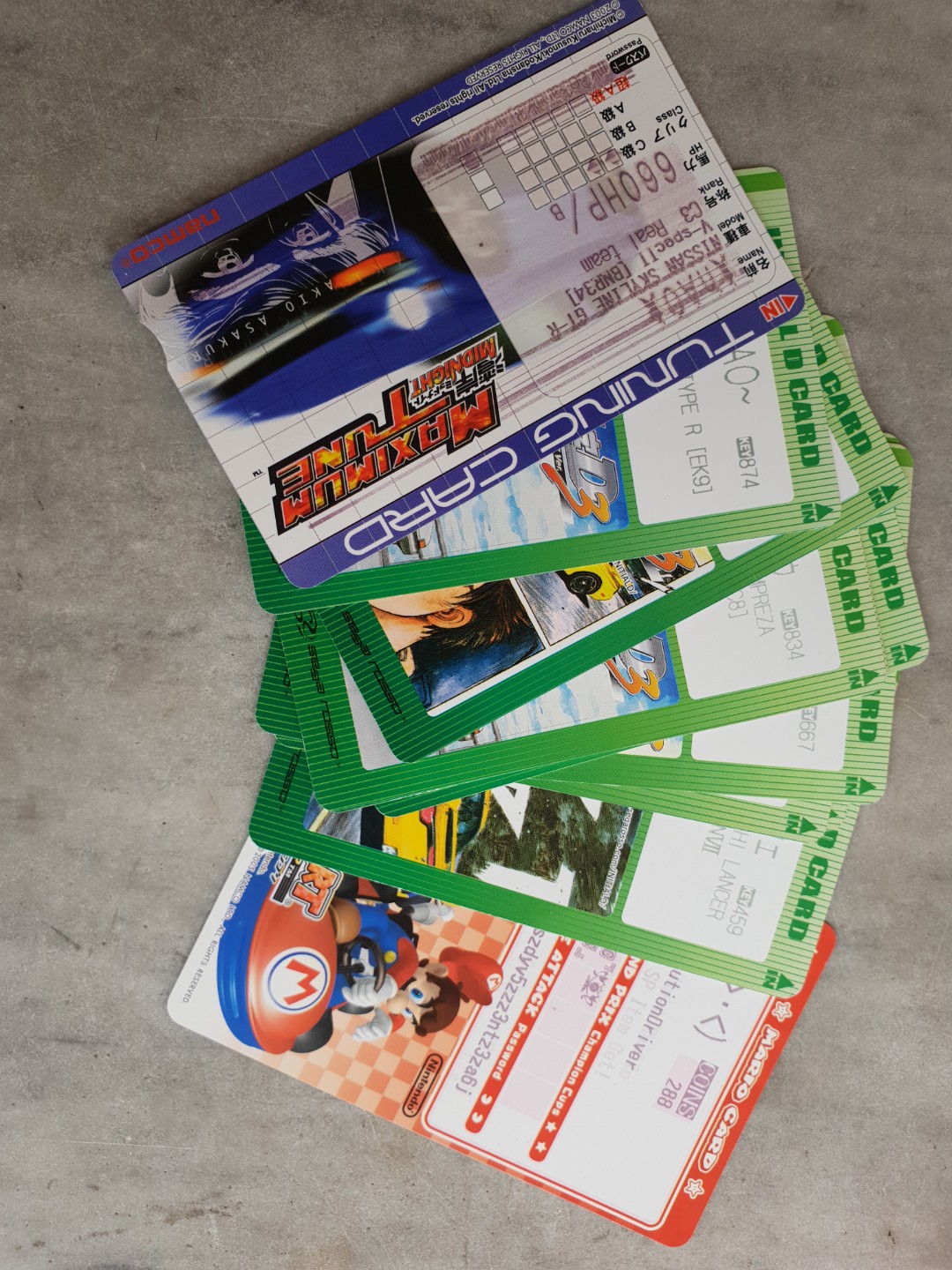 Arcade Racing Save Cards / Initial D3 / Wangan / Mario Kart, Free Items ...