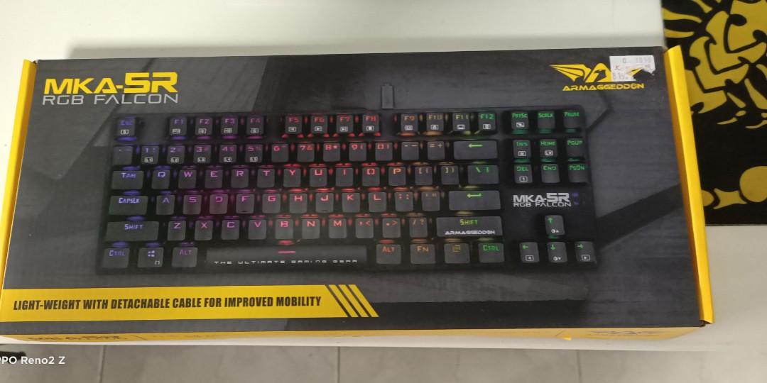 Armageddon MKA-5R RGB FALCON mechanical gaming keyboard, Electronics ...