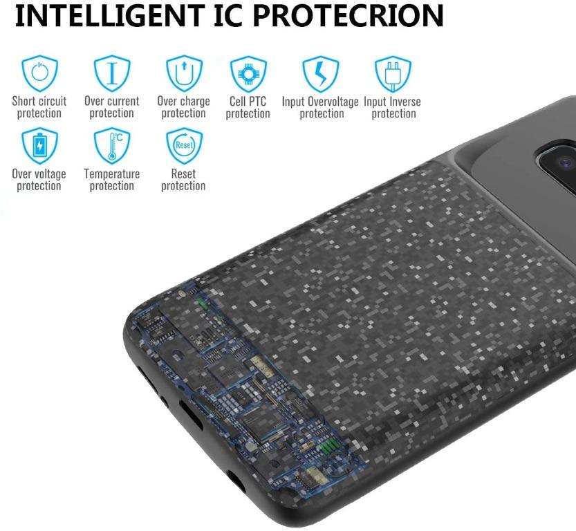 BasicStock Samsung Galaxy S10+ Battery Case, 5000Ah Extended Battery ...