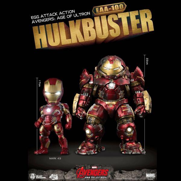 Beast Kingdom EAA-100 Egg Attack Action Avengers Age Of Ultron Iron Man Hulkbuster Figure ...