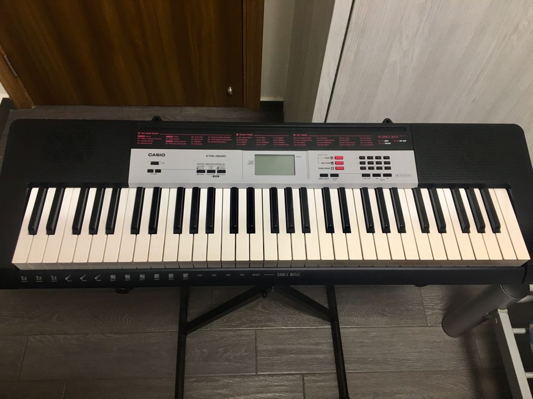 Casio Piano Keyboard with Stand, Hobbies & Toys, Music & Media, Musical ...
