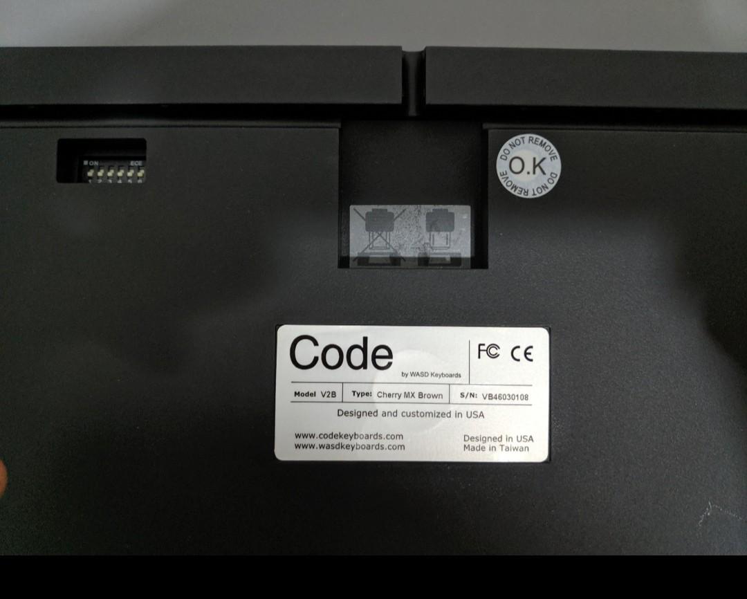 Code WASD keyboard v2b brown switch, Computers & Tech, Parts ...