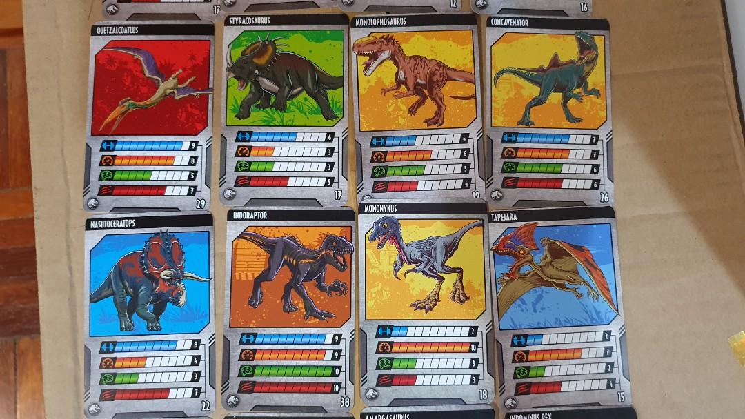 Dino Rival Cards , 20 Jurassic World Dino Rivals Card Mixed Rare – GXRAJM