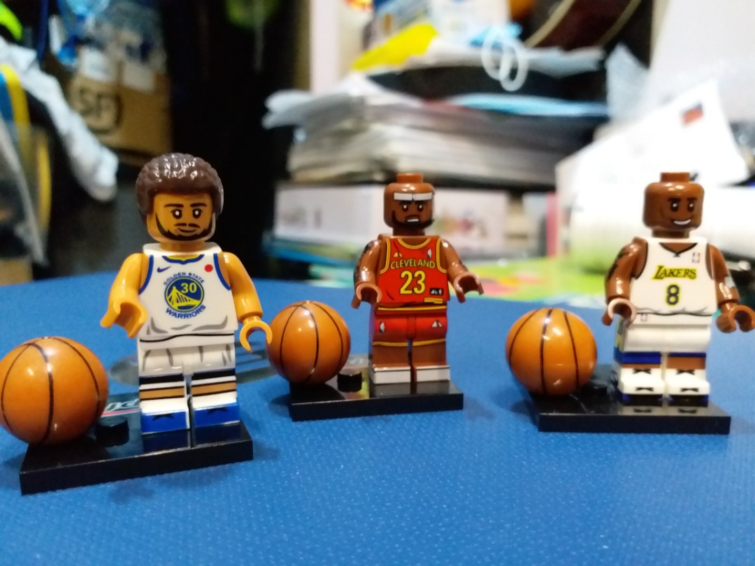 lego 籃球員 高比 勇士 Curry James Beyant, 興趣及遊戲, 玩具 & 遊戲類 - Carousell