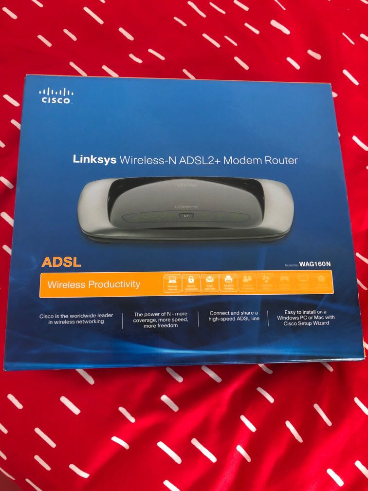 Linksys Wireless-N ADSL2 Modem Router, Computers & Tech, Parts ...