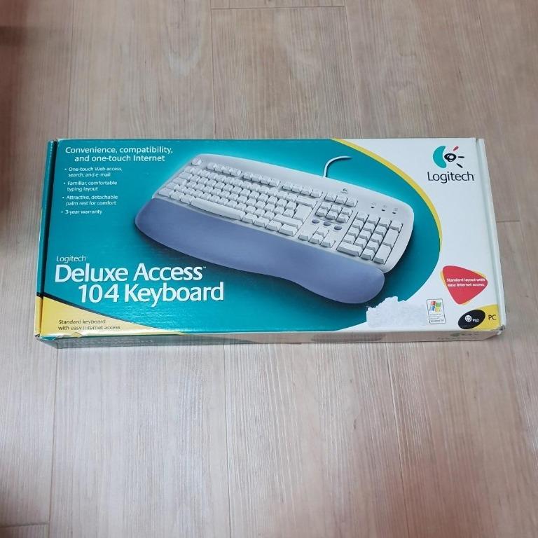 Logitech Deluxe Access 104 Keyboard Ps 2 Computers Accessories Computers And Tech Parts