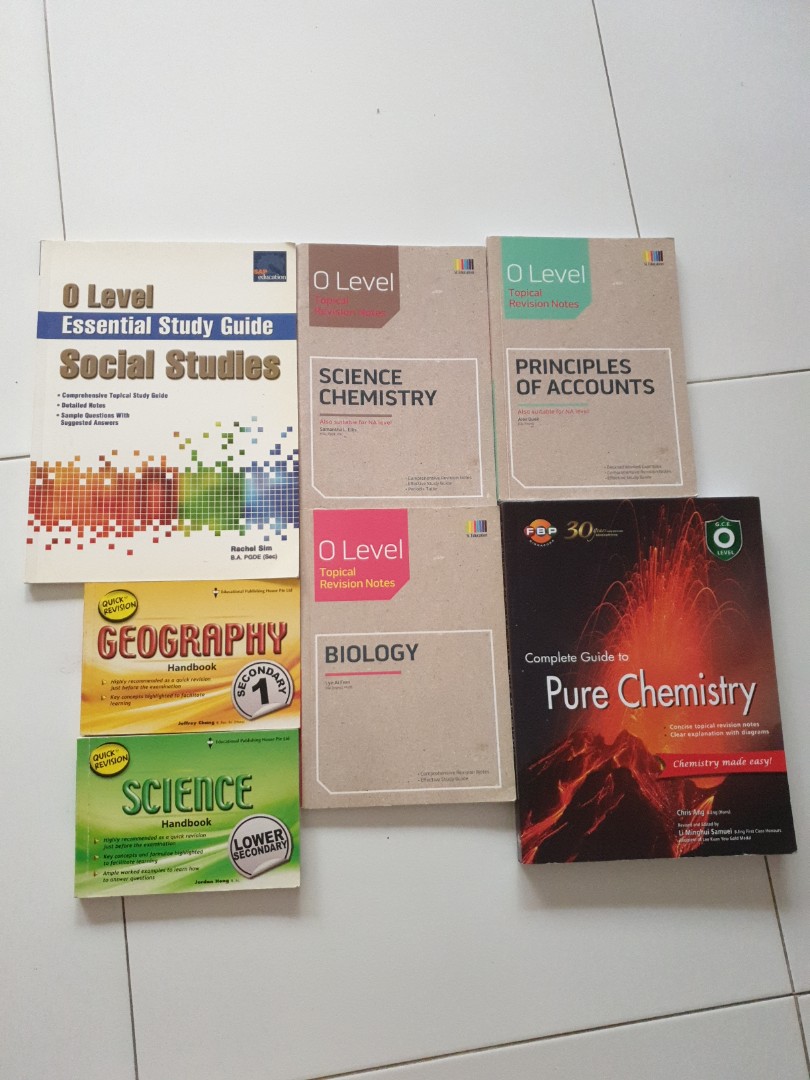 O level study guides + 2 lower secondary study guides, Hobbies & Toys ...