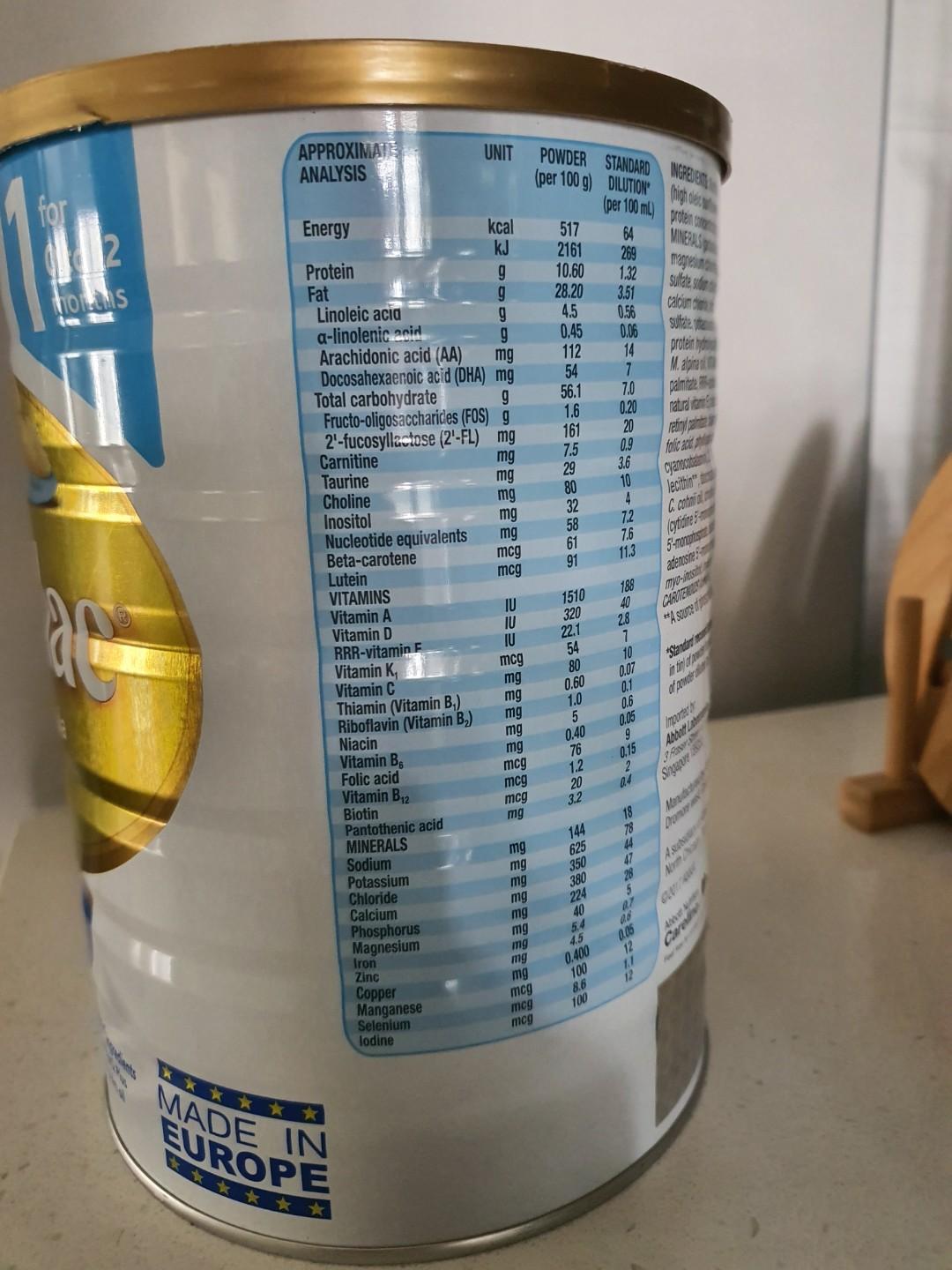 Similac Stage 1 Milk Powder 1800g, Babies & Kids, Nursing & Feeding ...