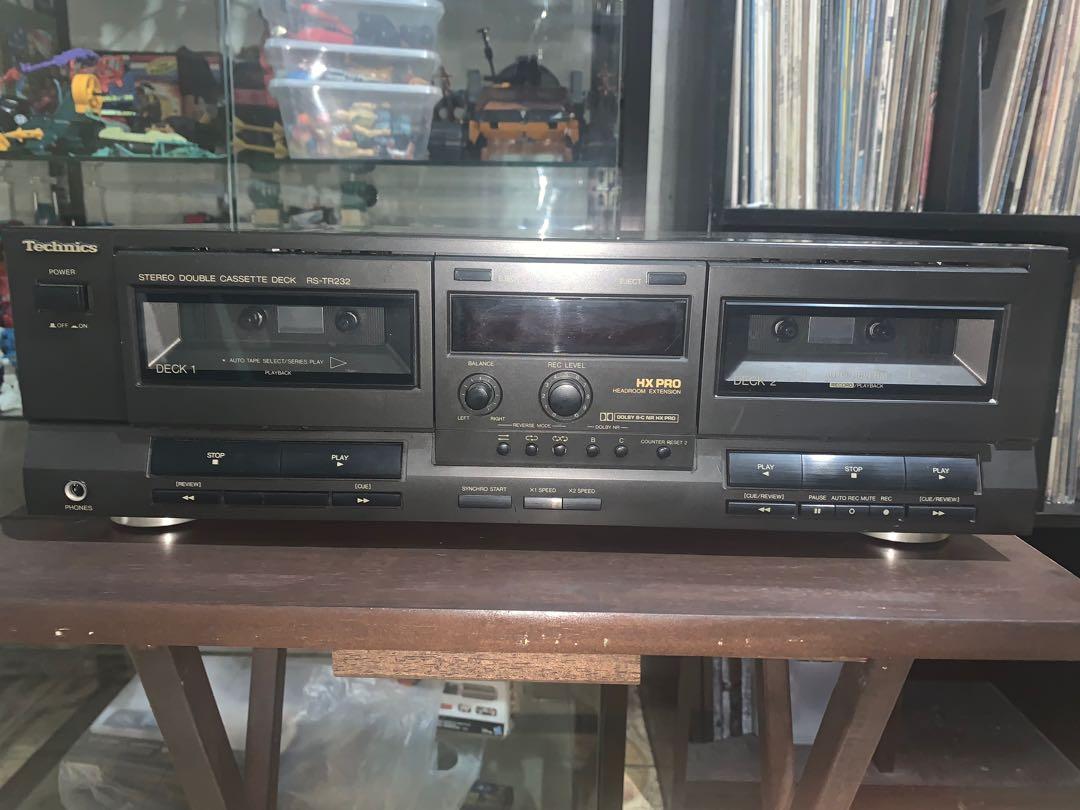Technics Stereo Double Cassette Deck RS-TR232, Audio, Portable Music ...