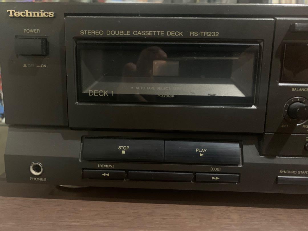 Technics Stereo Double Cassette Deck RS-TR232, Audio, Portable Music ...