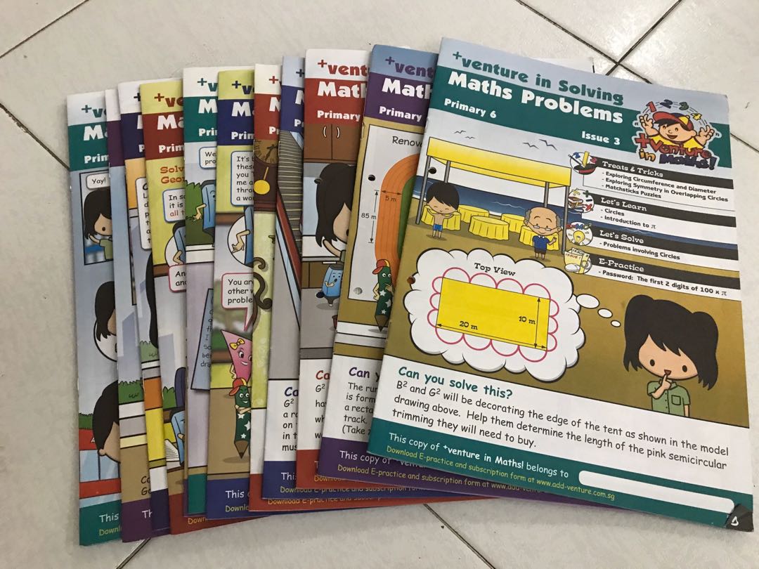 + Venture Math Problems Worksheets Primary 6 , Hobbies & Toys, Books ...