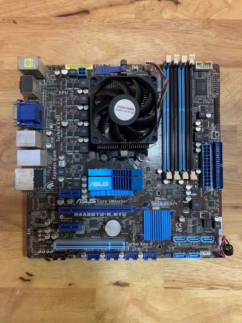 Asus AM3 Motherboard with AMD Phenom II Processor, Computers & Tech ...