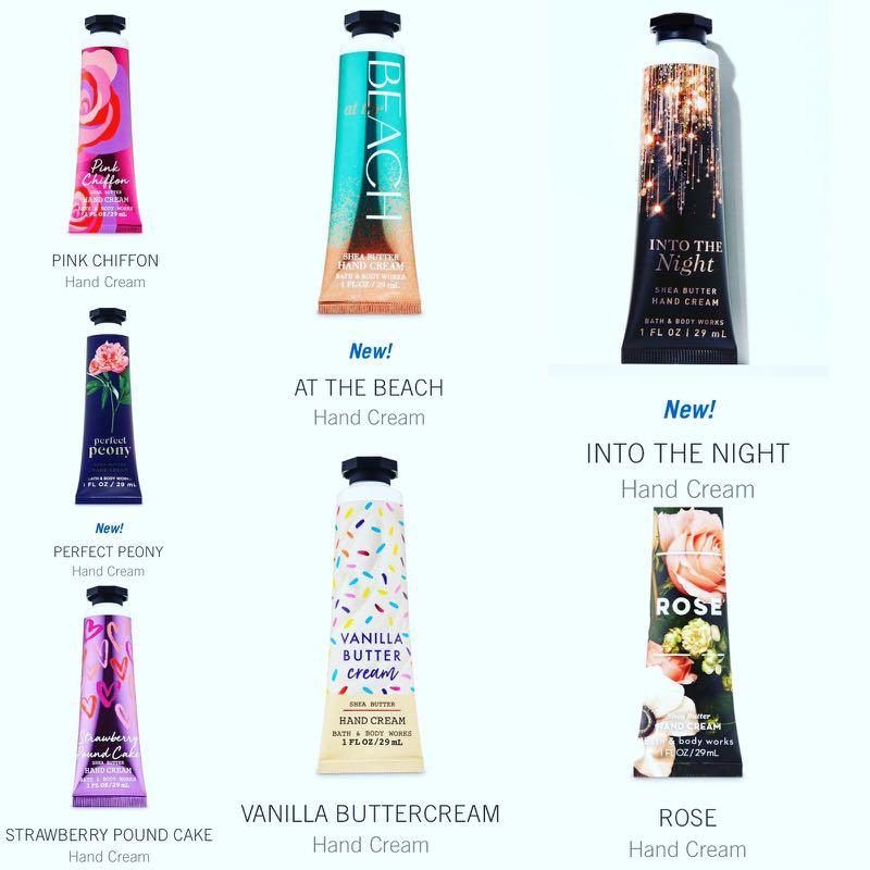 Bath and body works hand cream, 美容＆化妝品, 沐浴＆身體護理, 沐浴及身體護理 - 沐浴 - Carousell