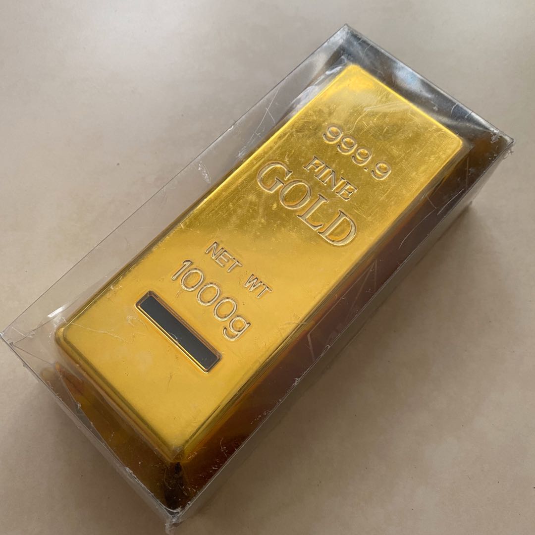 BNIB Gold Bullion Coin Bank, Furniture & Home Living, Home Decor, Other ...