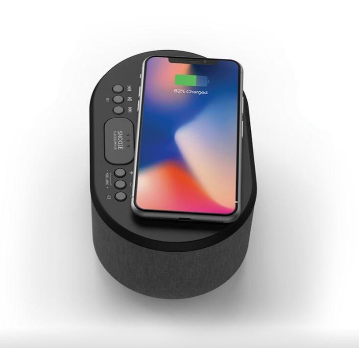[BRAND NEW] i-box DAWN Bedside Wireless Charging Alarm Clock Radio with ...