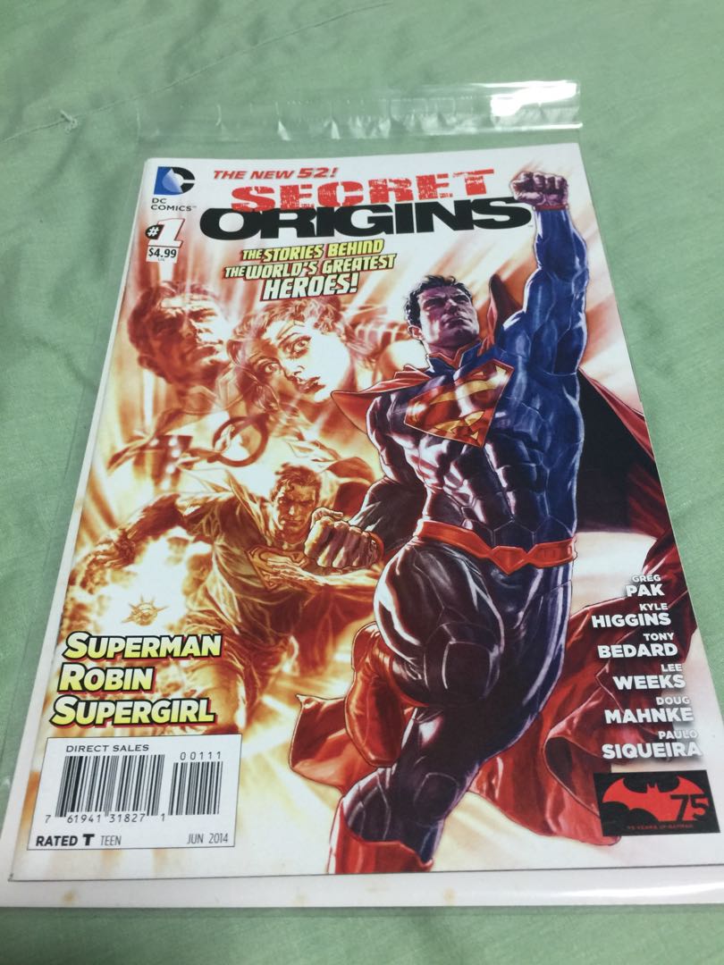 DC COMICS- SECRETS ORIGINS #1, Hobbies & Toys, Books & Magazines ...