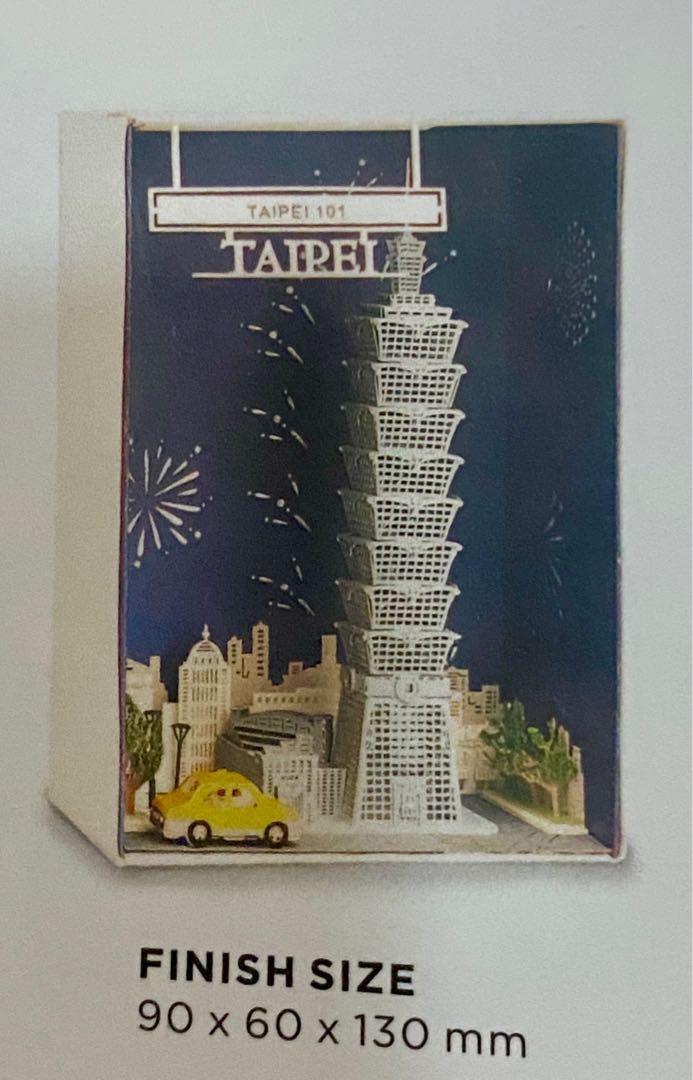 DIY papernthought taipei 101 3D paper craft puzzle, Hobbies & Toys ...