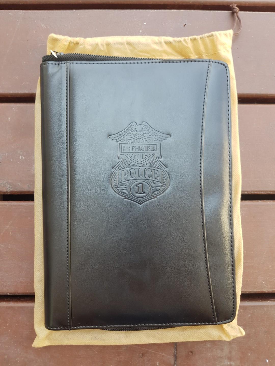Harley-Davidson Police Zippered NotePadfolio, Hobbies & Toys ...