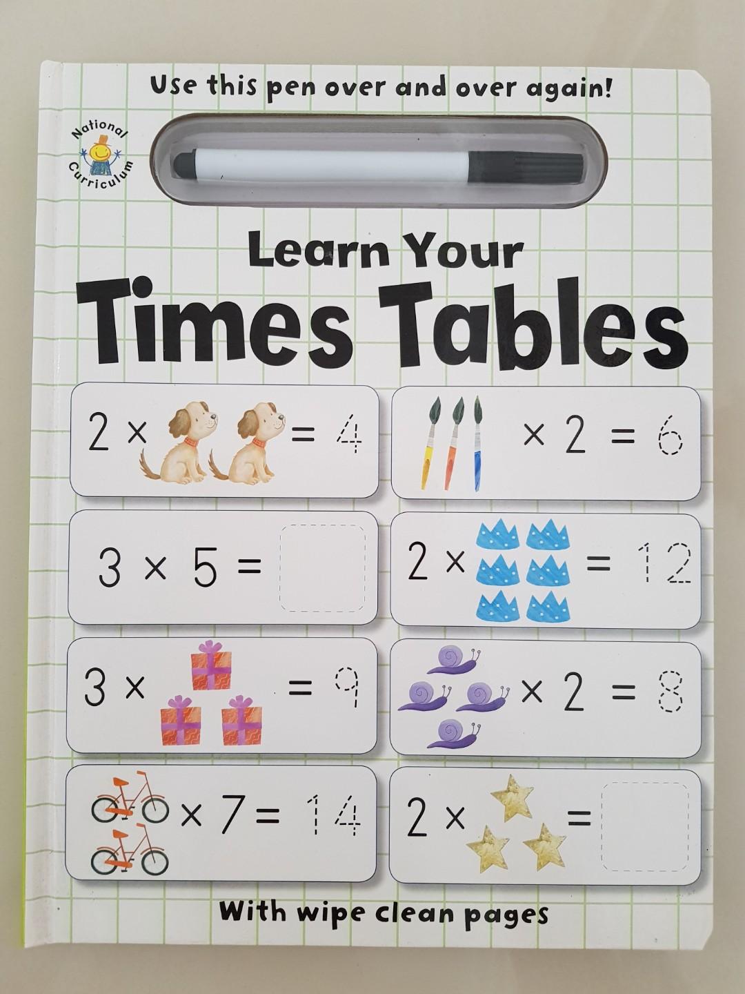 Learn your Times tables (1-12), Hobbies & Toys, Books & Magazines ...