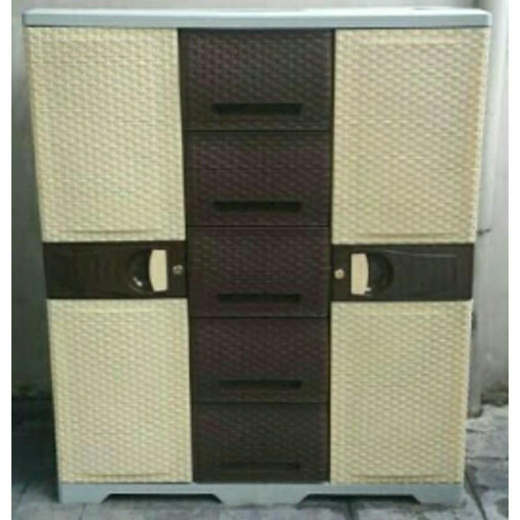 NIKKO FAMILY STAR DUAL CABINET (Wardrobe Cabinet/Wardrobe Organizer ...