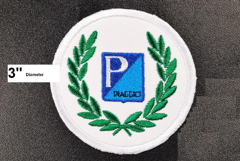 Zeit Piaggio Vespa Perry Laurel Embroidered Cloth Patch - Scooter Patch ...