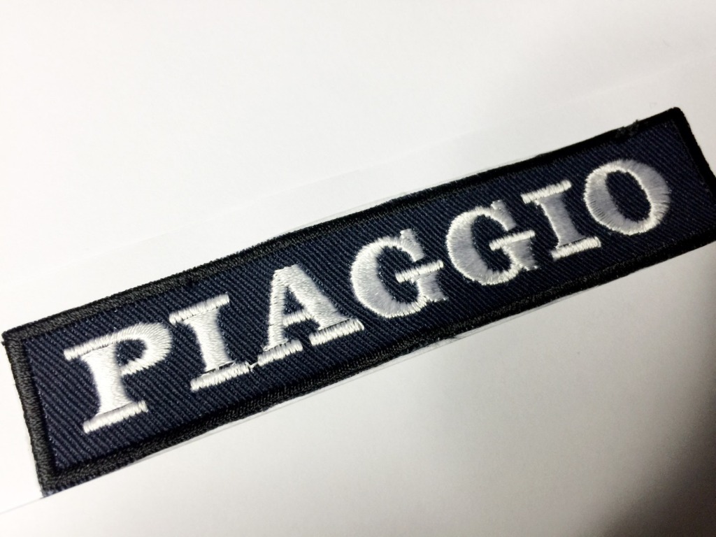 Zeit Piaggio Vespa Script Scooter Motorcycle Embroidered Cloth Patch ...