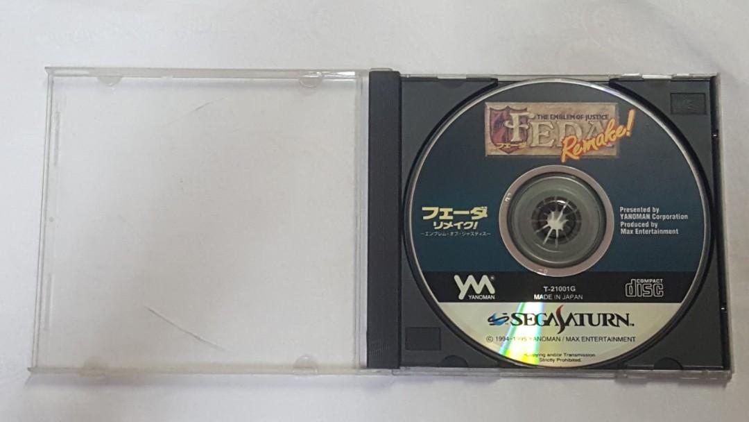 Sega Saturn Feda Remake! The Emblem Of Justice, Video Gaming, Video ...