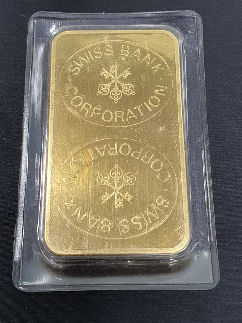 Swiss Bank Corporation Gold Bar - 100 g, Hobbies & Toys, Memorabilia ...