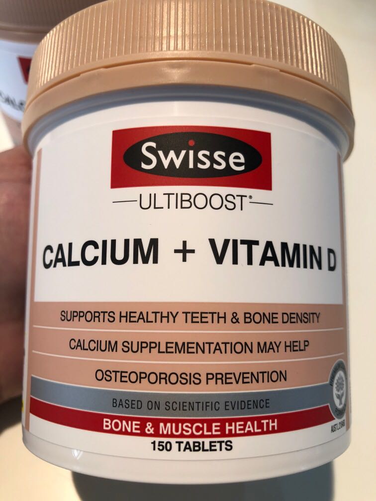 Swisse Ultiboost Calcium + Vitamin D (2 bottles), Health & Nutrition ...