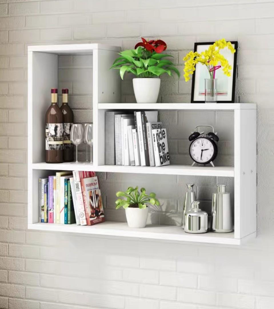 （訂貨價 $168up）牆上書架 裝飾櫃 收納架 桌上書櫃 座地書架 層板 層架 Wall Bookshelf Rack, 傢俬＆家居, 傢俬, 櫃子、組合櫃及置物架 - Carousell