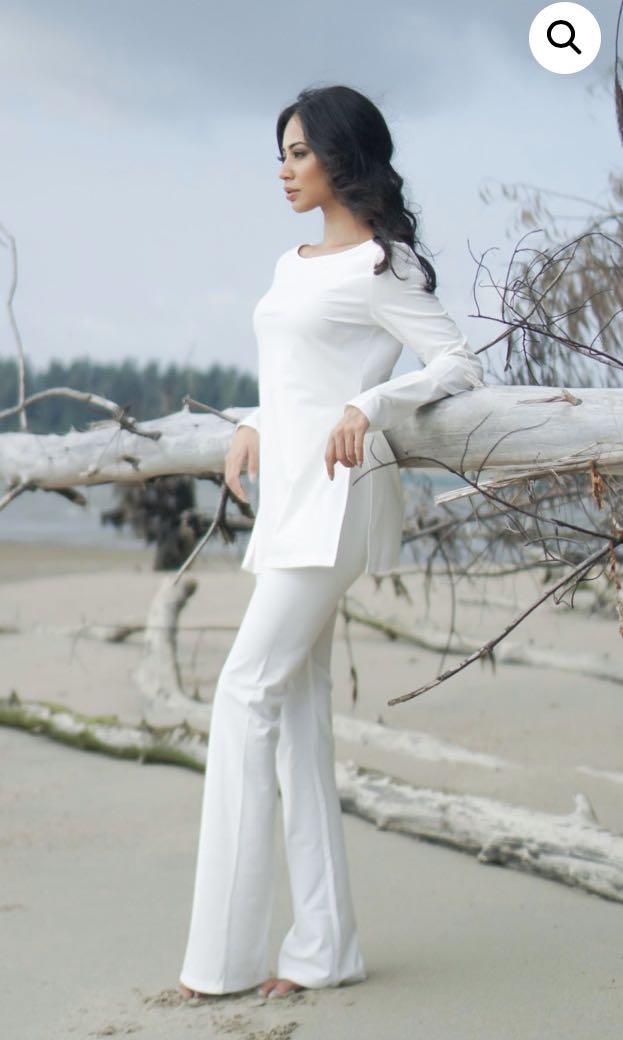 Aisiqa Lounge Set - White, Women's Fashion, New Undergarments ...