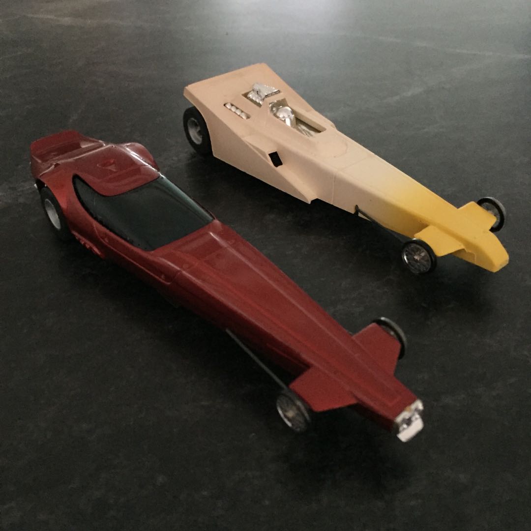 Aurora AFX HO slot cars Dragster Aztec & Dodge Fever, Hobbies & Toys ...