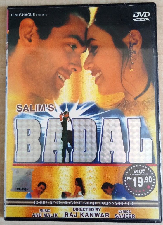 Badal 2000 Film Bollywood Hindi Movie DVD Bobby Deol / Rani Mukerji ...