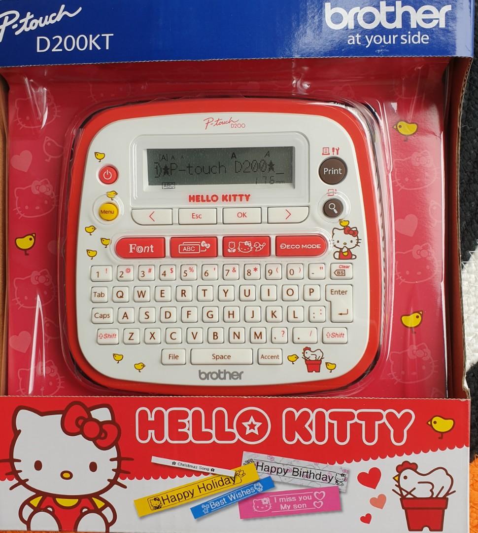Brother Hello Kitty Label Printer (D200KT), Hobbies & Toys, Stationery ...