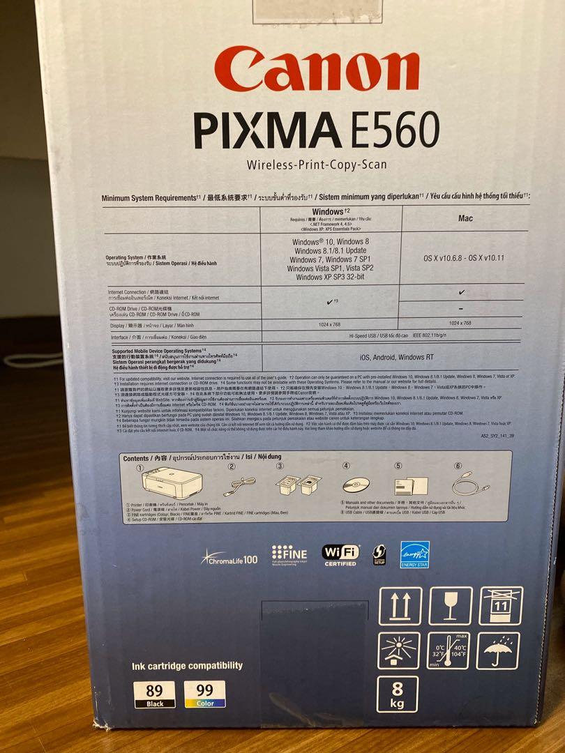 Canon PIXMA E560 printer, Electronics, Computer Parts & Accessories on ...
