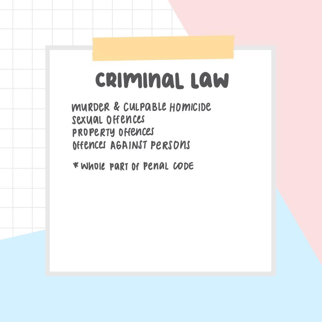 Criminal Law Notes | Law Diploma | Handwritten Notes, Hobbies & Toys ...