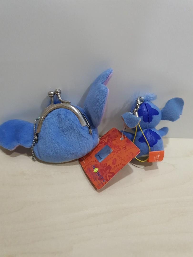 Disney Stitch pouch and mini plush strap, Hobbies & Toys, Collectibles ...