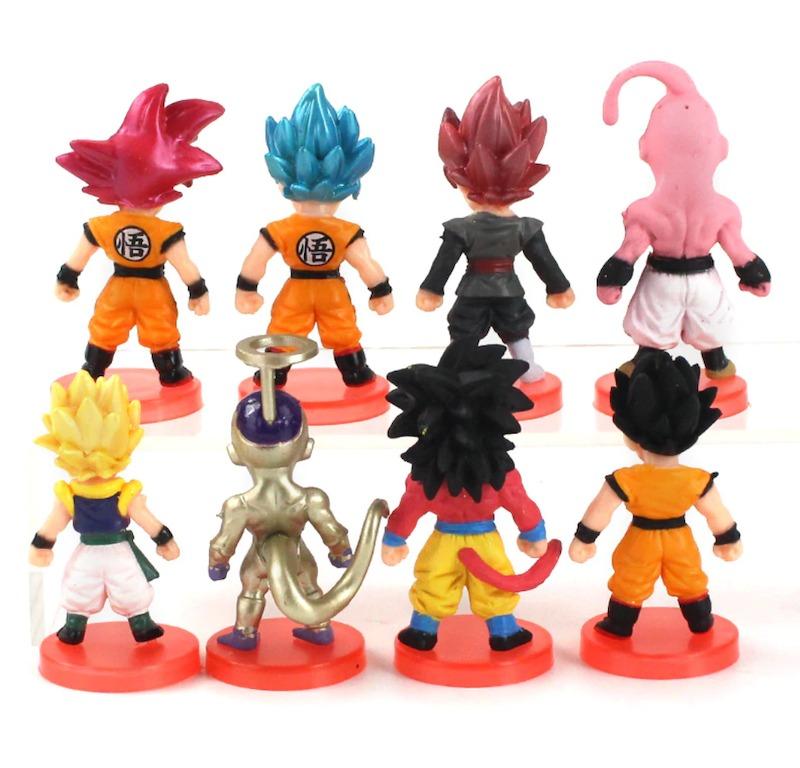 Dragon Ball Super Figures Black Goku Gohan Vegeta Gogeta Buu Frieza ...
