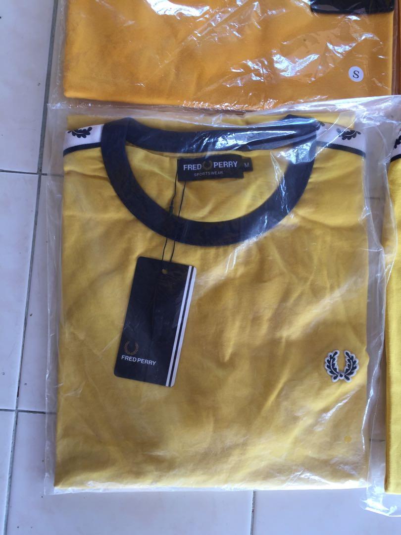 Fred Perry Kuning, Men's Fashion, Tops & Sets, Tshirts & Polo Shirts on ...
