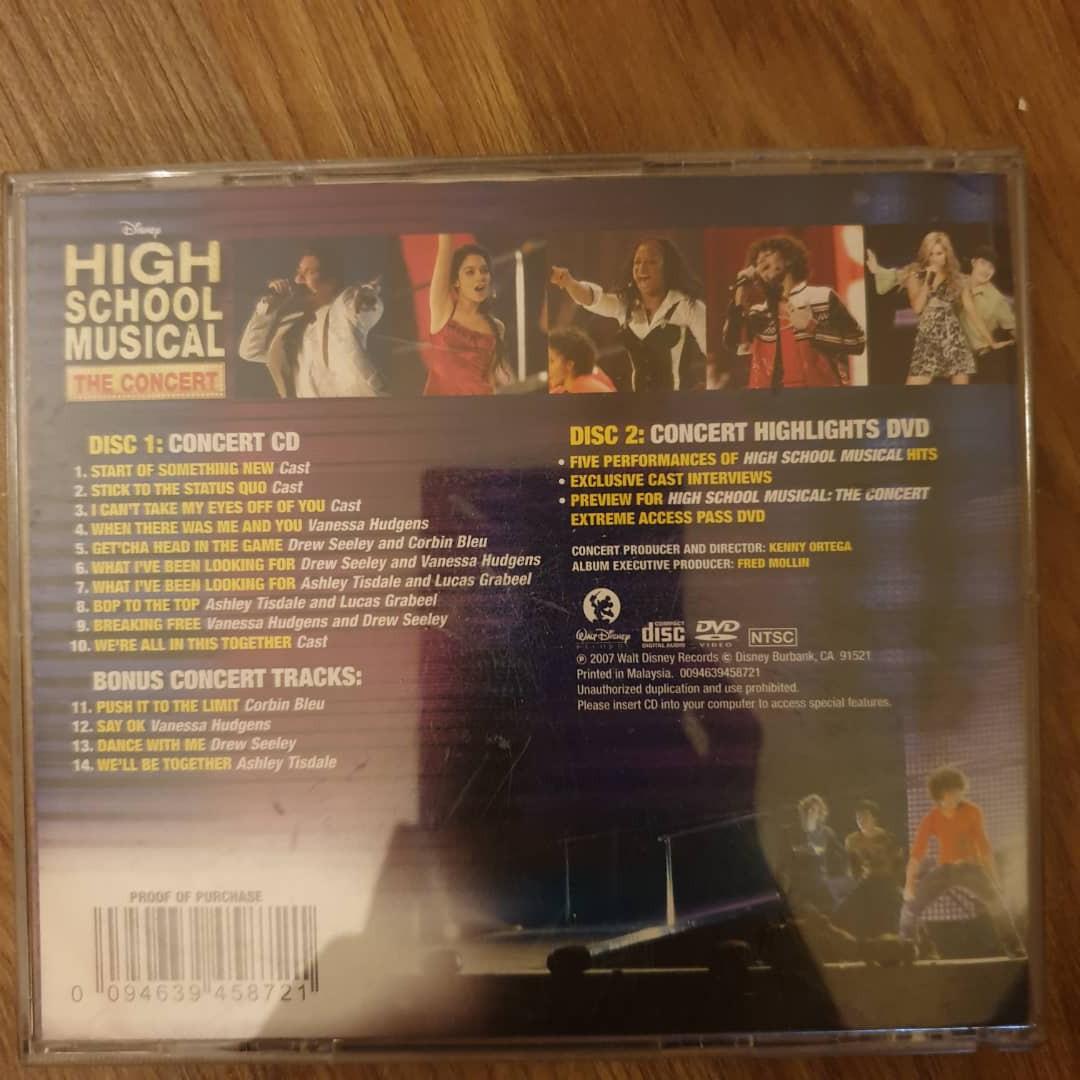Original High School Musical CD & Concert DVD, Hobbies & Toys, Music ...