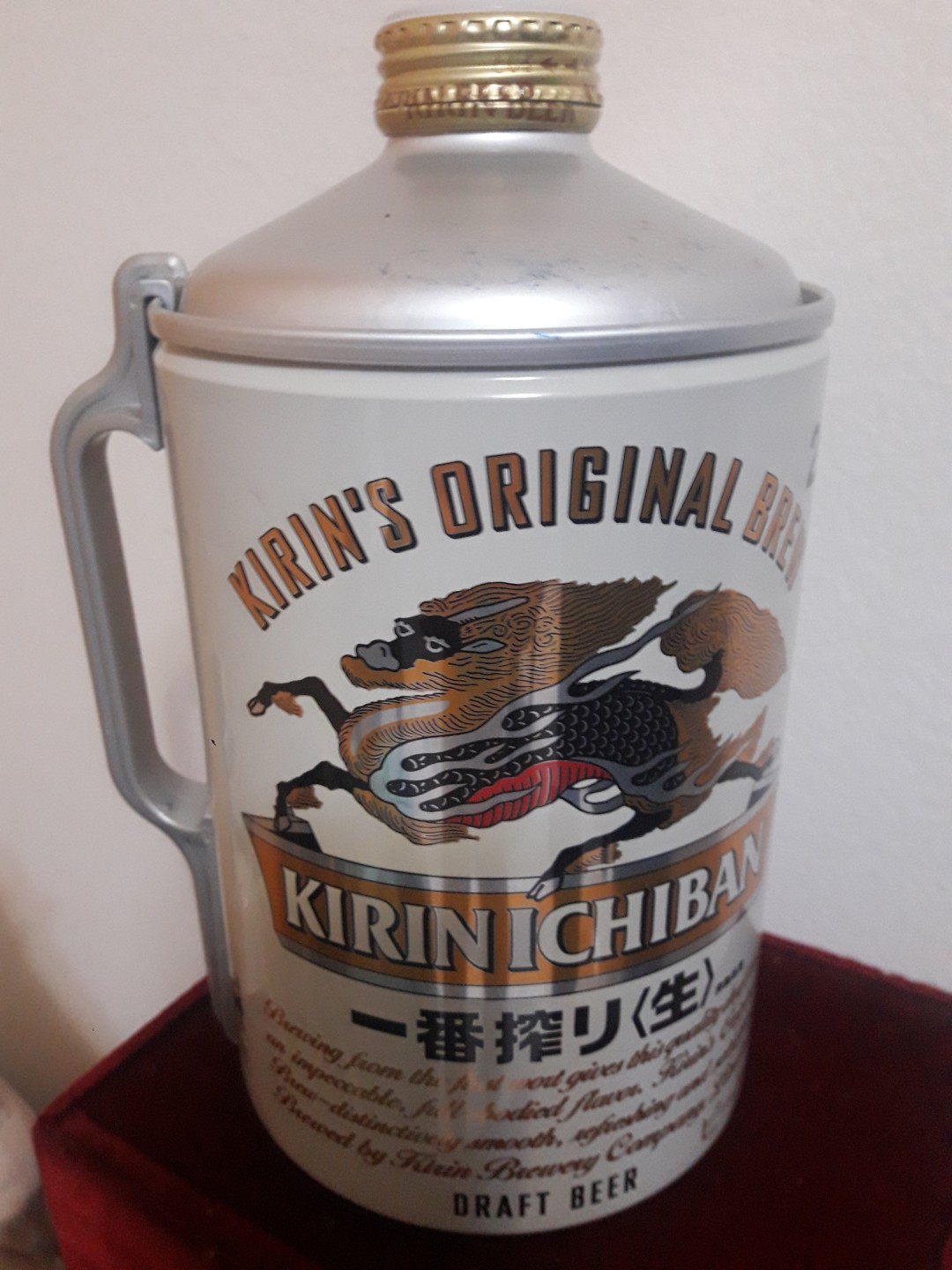 KIRIN empty draft beer container, Furniture & Home Living, Home Decor ...