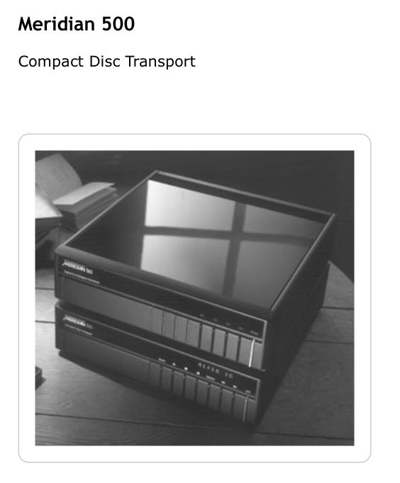 MERIDIAN 500 CD TRANSPORT, Audio, Other Audio Equipment on Carousell