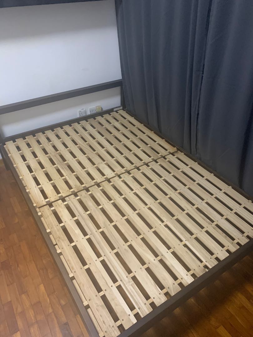 Muji Queen Bedframe, Furniture & Home Living, Furniture, Bed Frames ...