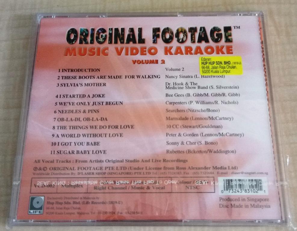 Original Footage Music Video Karaoke VCD Vol.2 Rock N Roll Greatest ...