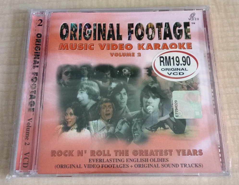 Original Footage Music Video Karaoke VCD Vol.2 Rock N Roll Greatest ...