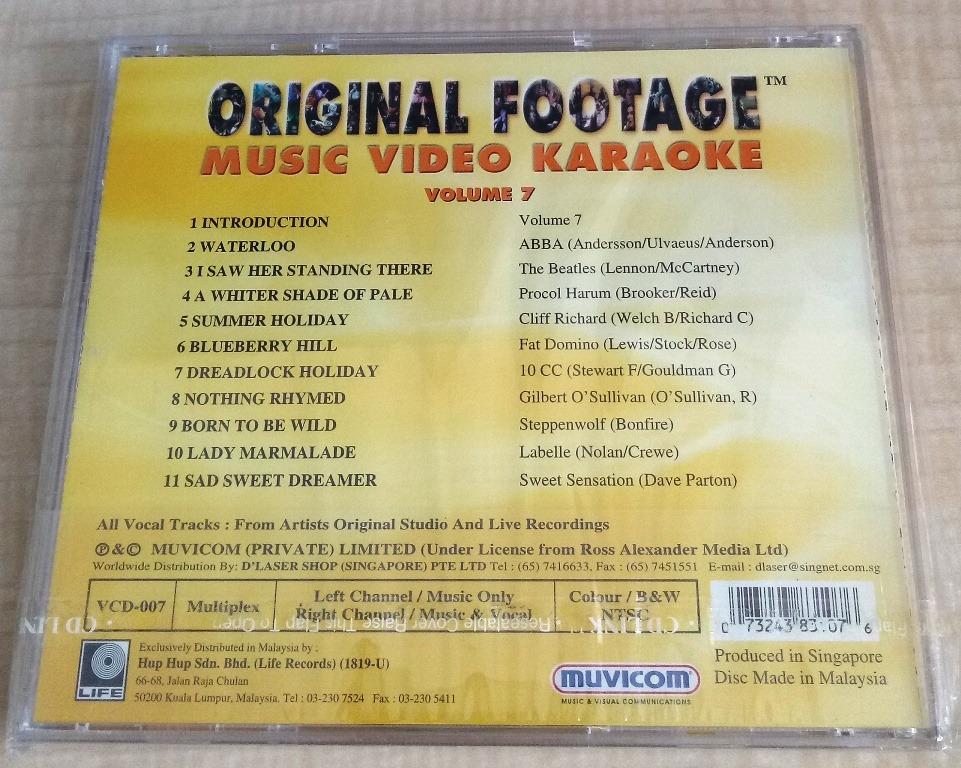 Original Footage Music Video Karaoke VCD Vol.7 Rock N Roll Greatest ...